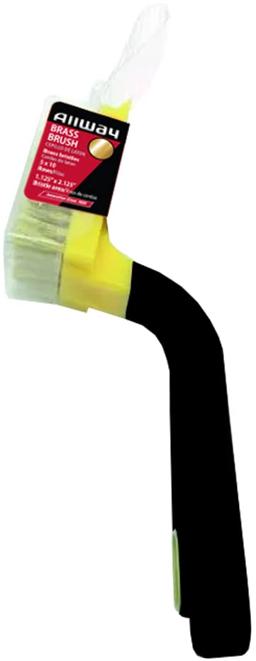 ALLWAY BB2 Soft-Grip Wide Brass Stripper Brush