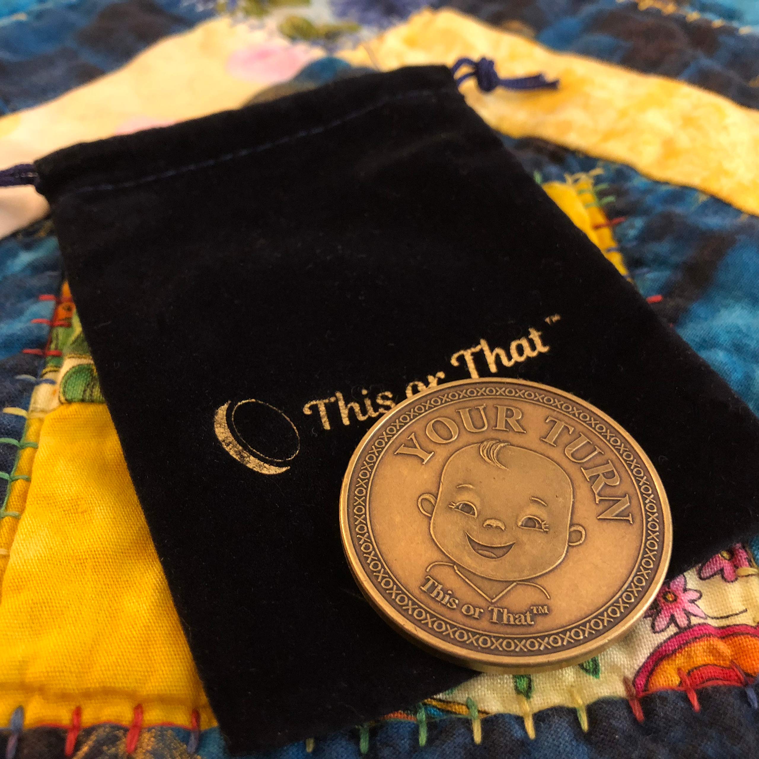 This or That Original Diaper Changing Decision Making Coin | Flip The Coin to See Who Changes Diaper β Unique for Expecting Parents or Fun Way to Celebrate Parenthood