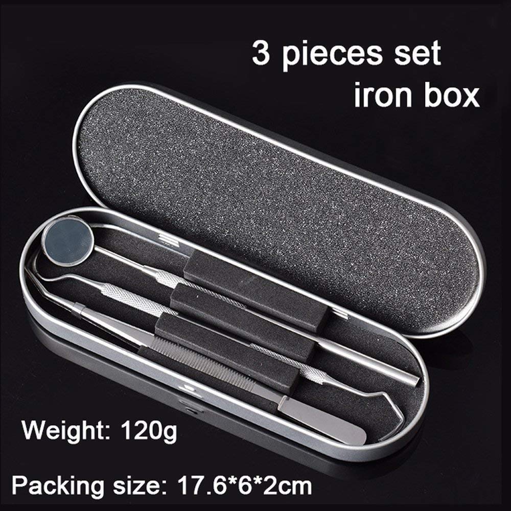 Dental Tools Kit, GDGY Stainless Steel Dental Scaler, Mouth Mirror, Tarter Scraper, Tooth Pick, Tweezers, Plaque And Calculus Remover Dentist Hygiene Instruments Set For Home & Pet Oral Use