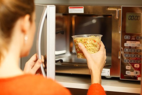 Healthy Packers Plastic Food Storage Containers with Lids (16 oz, 40 pack) - BPA Free Deli Cups/Great for Leftovers, Supplies, Meal Prep and Portion Control - Leakproof Takeout Containers