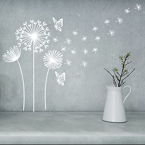 65 Pieces Animal Stencils for Painting, Small Reusable Deer Bear Stencil Template Tree Bee Bird Mountain DIY Craft Paint Stencils for Painting on Wood Wall Card Rock Decor (Dandelion)