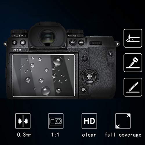 debous Screen Protector for Fujifilm X-S20 X100T X100F X-E2 X-E2S (not for X100V), Anti-finger Optical Tempered Glass for Fuji XS20 X100T X100F XE2 XE2S Digital Camera (3 pack)