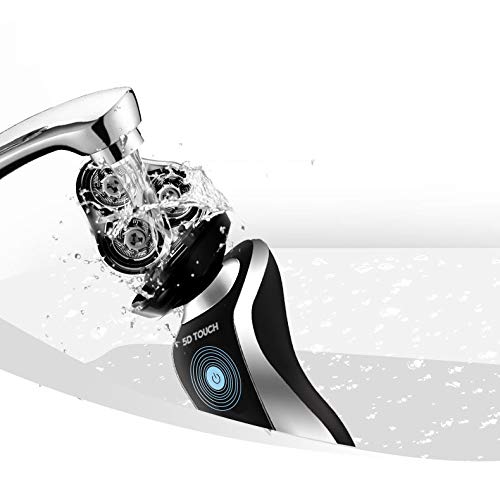 4 in 1 Multifunctional Waterproof Smart Electric Shaver Rechargeable 3D Rotary Shaver Razor Wet & Dry Rotary Shavers for Men Electric Shaving Razors