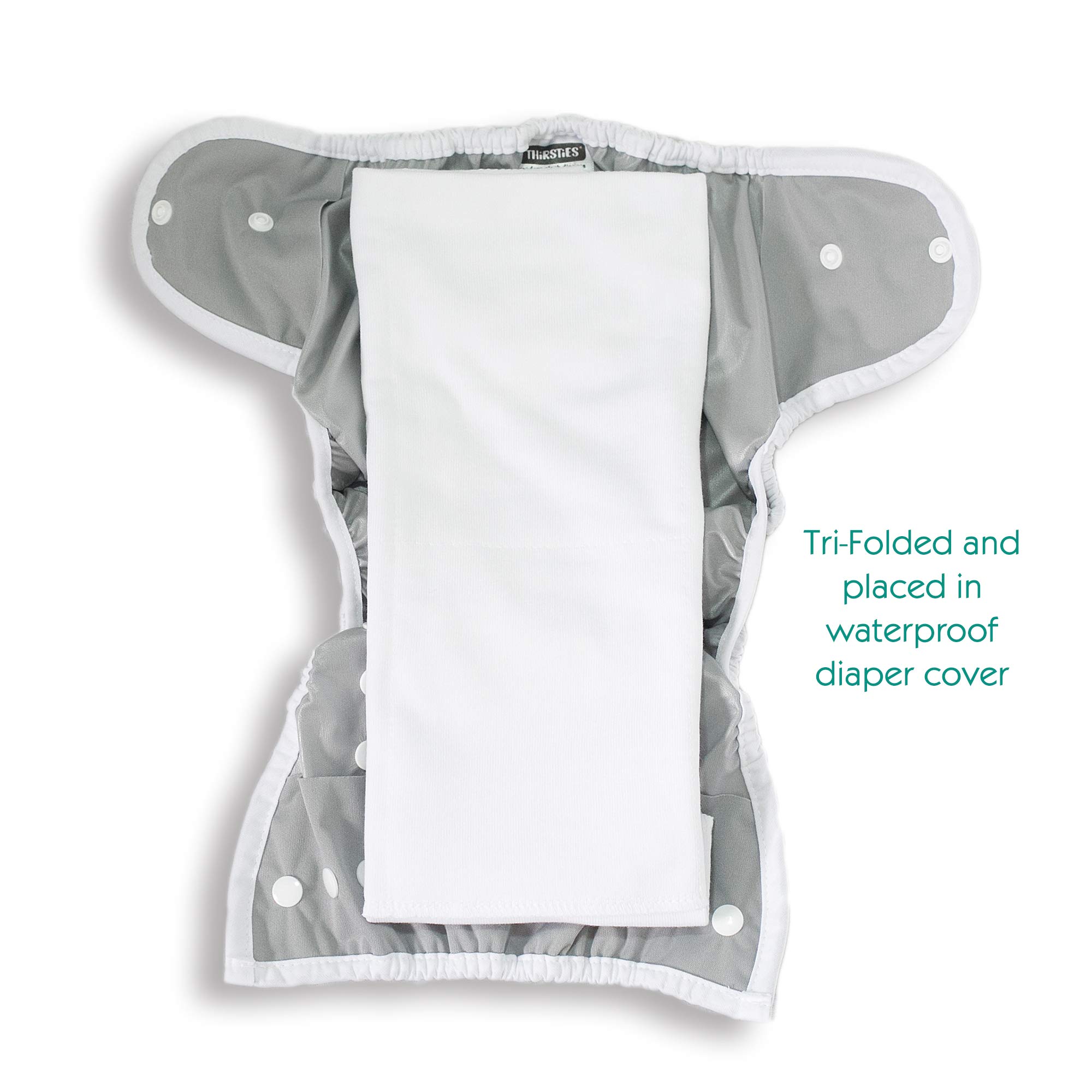 Thirsties Duo Hemp/Organic Cotton Cloth Diaper Prefold, Size One