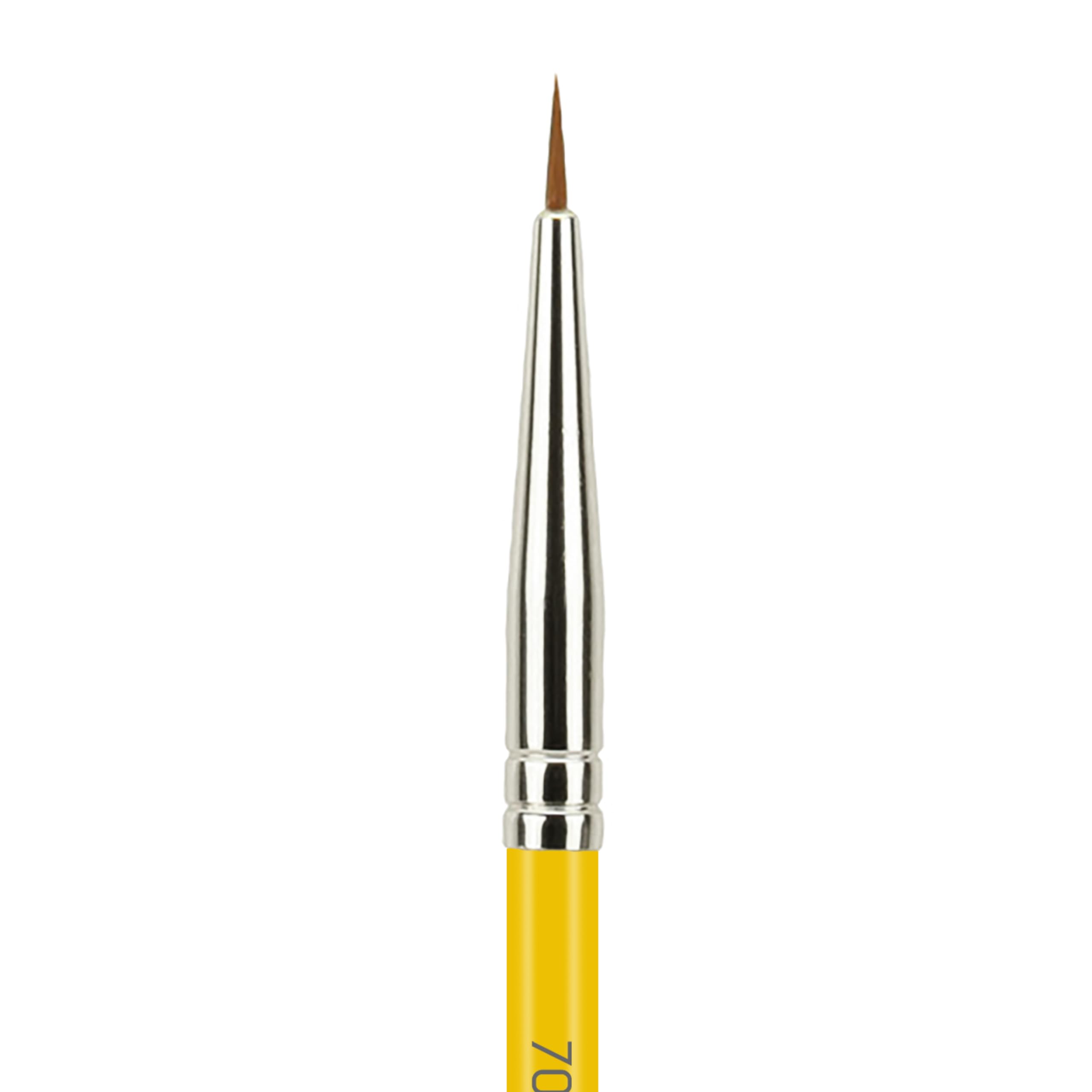 Bdellium Tools Professional Makeup Brush - Studio Series 706 Fine Point Eyeliner - With Soft Synthetic Fibers, For Ultra-Fine Detail and Lining (Yellow, 1pc)