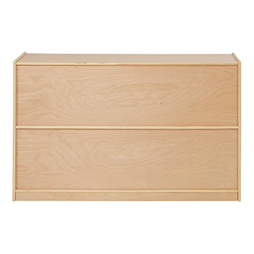 ECR4Kids 8-Compartment Mobile Backpack Storage Cabinet, Classroom Furniture, Natural