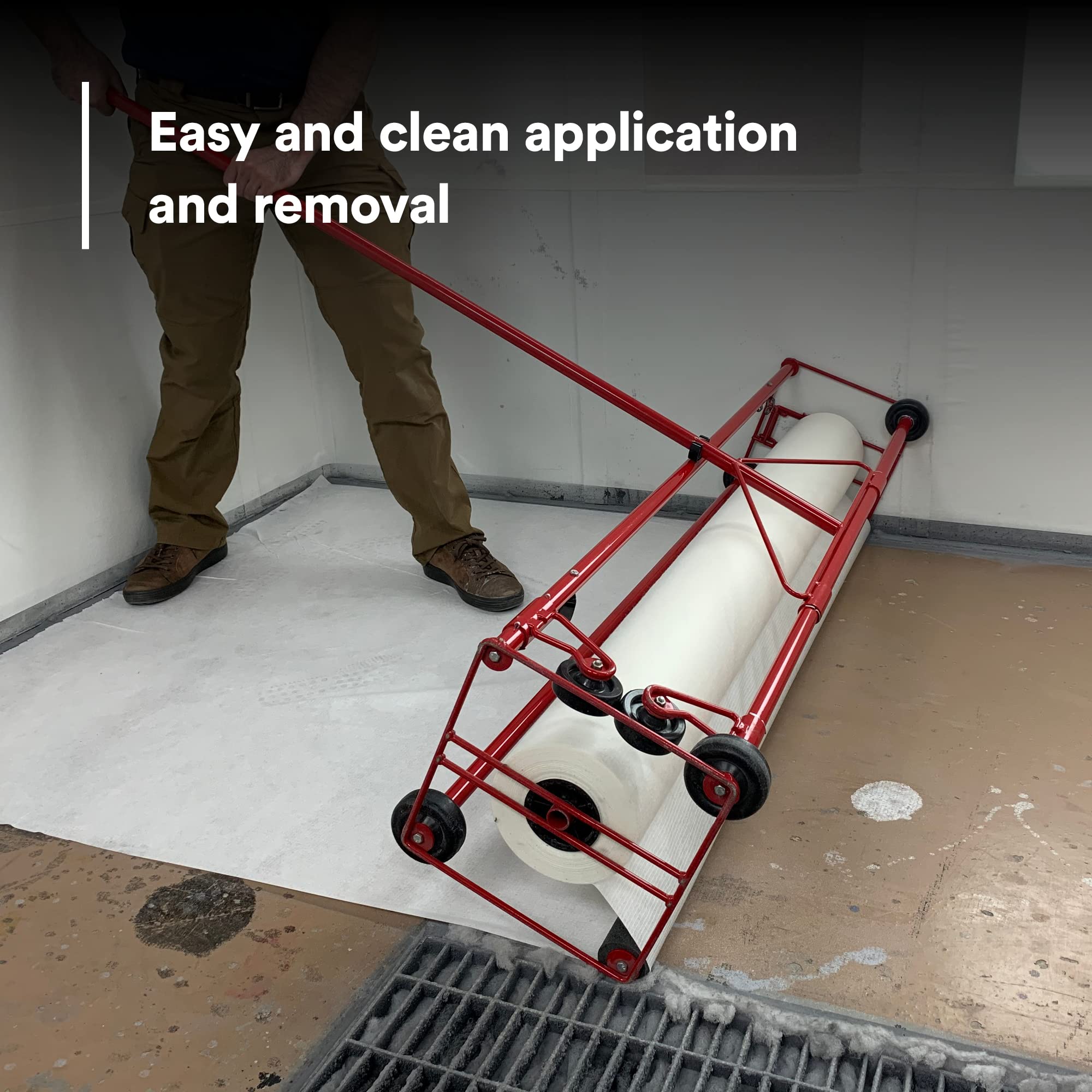 3M Dirt Trap Protection Material 36852, White Color, Nonwoven, Overspray Protection, Traps Dust And Debris, Clean, 28 in x 300 ft
