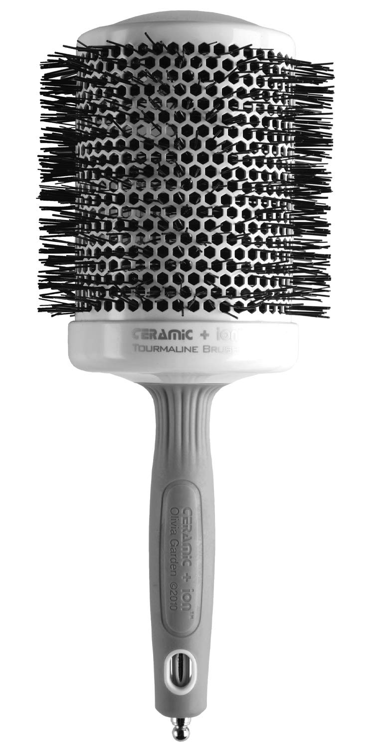 Olivia Garden Ceramic + Ion Round Thermal Hair Brush, 4.25" (Not Electrical)