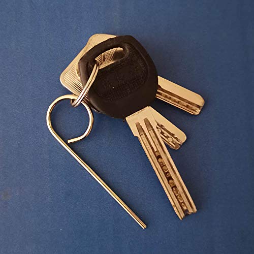 Interior Door Key for Bathroom Bedroom, Emergency Key for Door Knob Lock - Set of 10 Gold