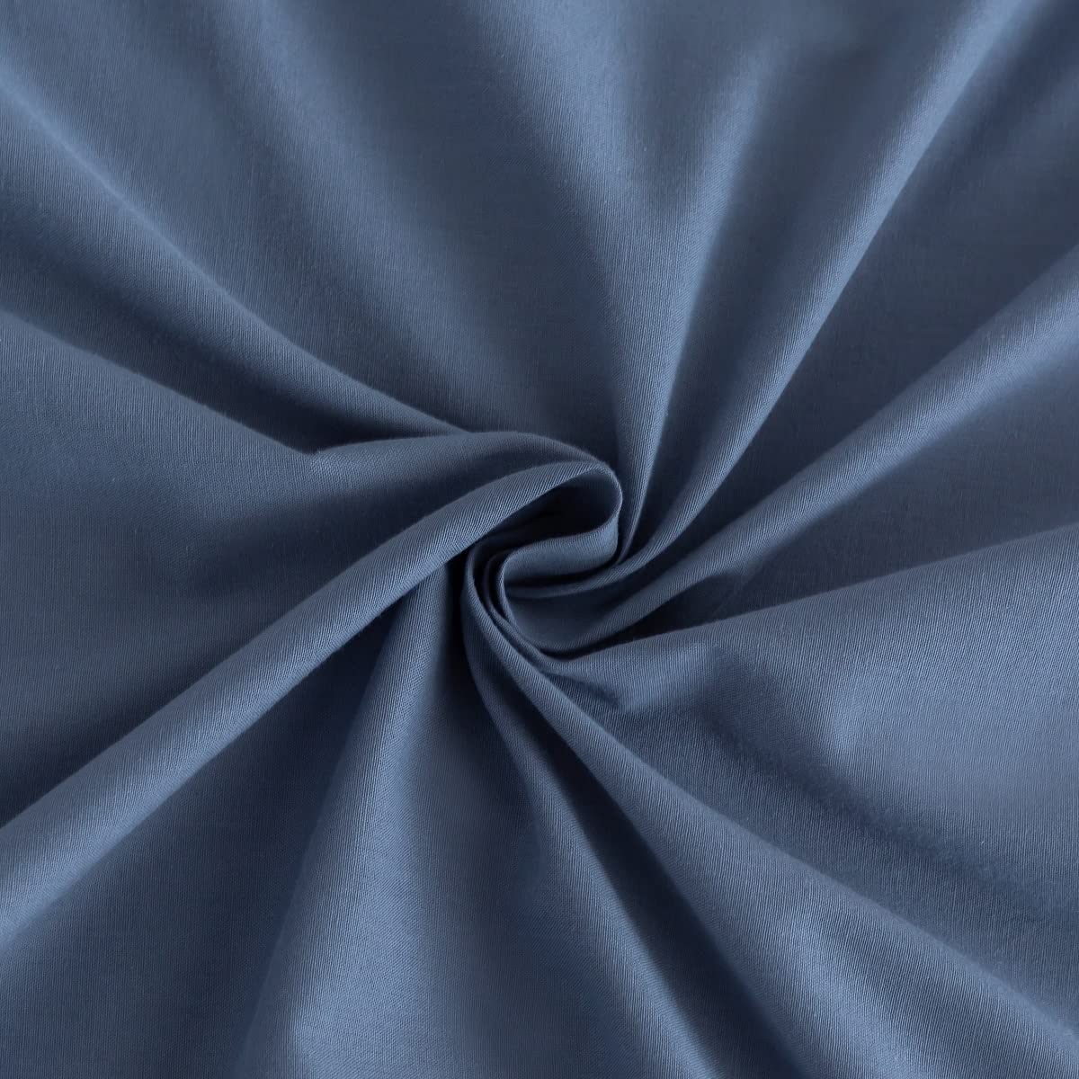 TazmKezm Blue Duvet Cover Set 100% Washed Cotton Duvet Cover Full Size,3 Pieces Luxury Soft Bedding Set with Zipper Closure.Solid Color Pattern Duvet Cover(80x90 Inch)