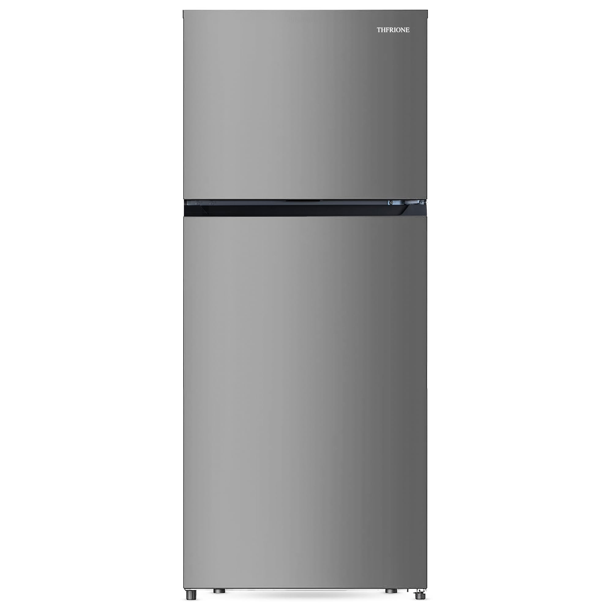 THFRIONE 30“ Top Freezer Refrigerator with 17.6 Cu. Ft.Capacity, Adjustable Thermostat Control, Full Size Freestanding Frost Free Fridge for Garage/Office/Home/Apartment, Stainless Steels Grey