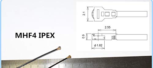 MHF4 IPEX 2.4Ghz 5Ghz 5.8G WLAN Network Adapter PC WiFi Antenna for Intel 7260 8260 8265 9265 9260 9560 AX200 AX Killer M.2 IPEX4 Wi-Fi Wireless WLAN Card Banana Pi 4 M2 Zero Hachintosh