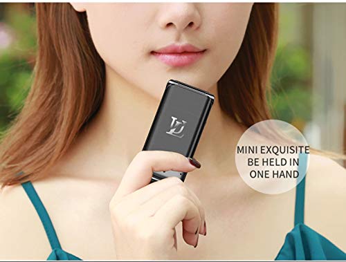 Ulcool V9 Smallest Flip Metal Body Dual Sim Card Luxury Mobile Cell Phone (Black)
