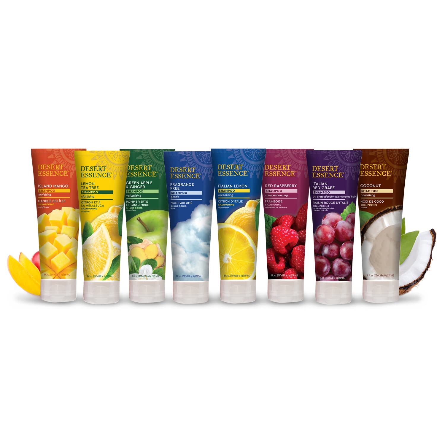 Desert Essence Shampoo, Coconut, 8 FZ, (2 pack)