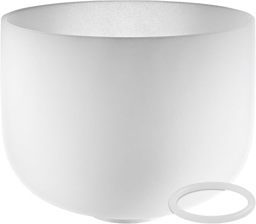 Meinl Sonic Energy Crystal Singing Bowl 9" A Note Brow Chakra, High-purity Quartz — for Meditation, ASMR, Sound Therapy, Yoga