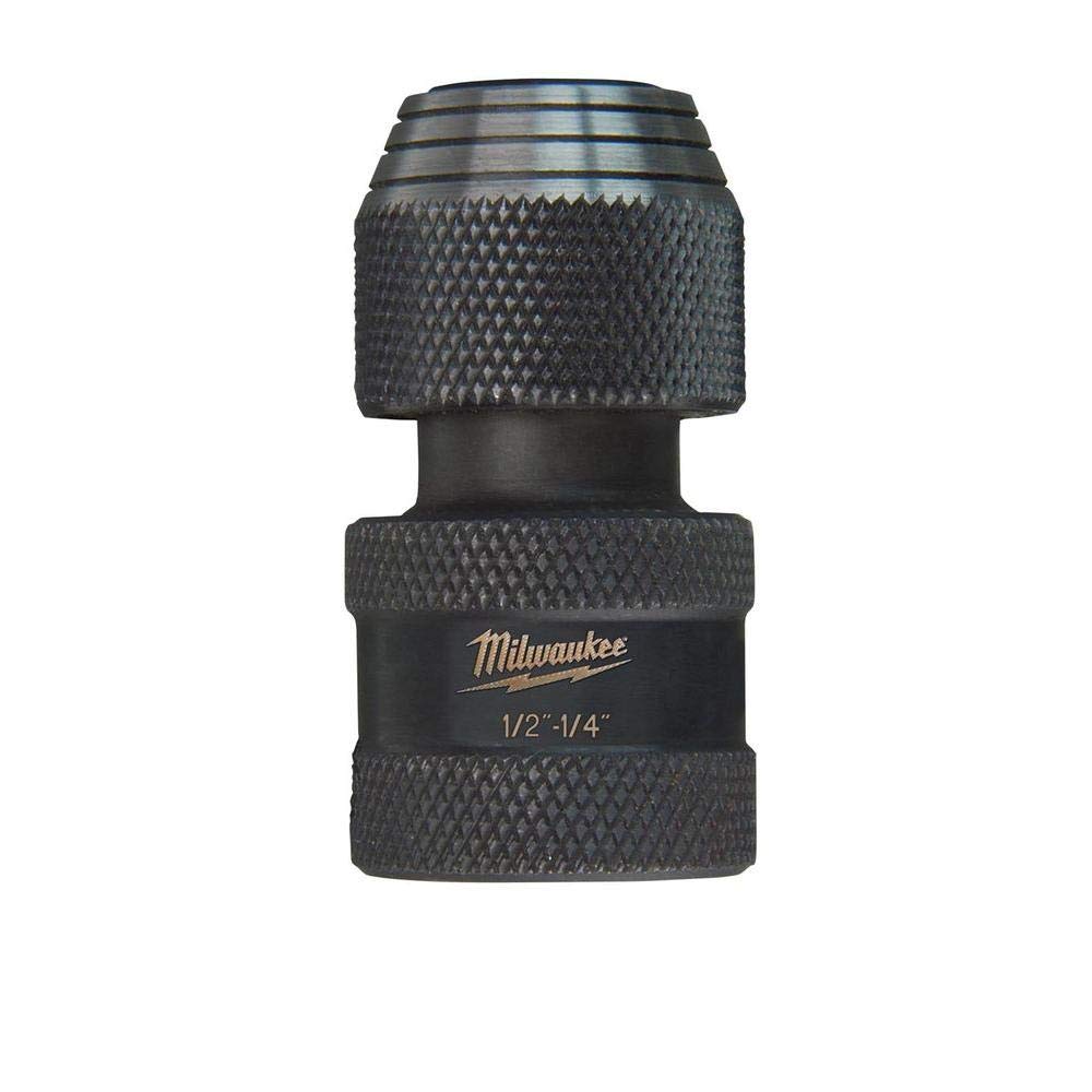 Milwaukee 48-03-4410 Shockwave 1/2-Inch Square by 1/4-Inch Hex Adapter, 3 Pack