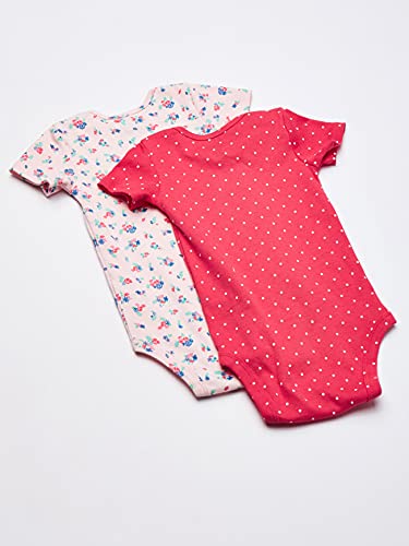 Carter's baby girls 8-pack Short-sleeve Bodysuits Bodysuit, Floral Dot, 3 Months US