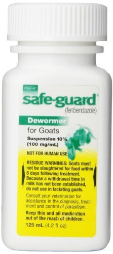 Durvet Safeguard Goat Dewormer,Liquid, 125ml by Durvet