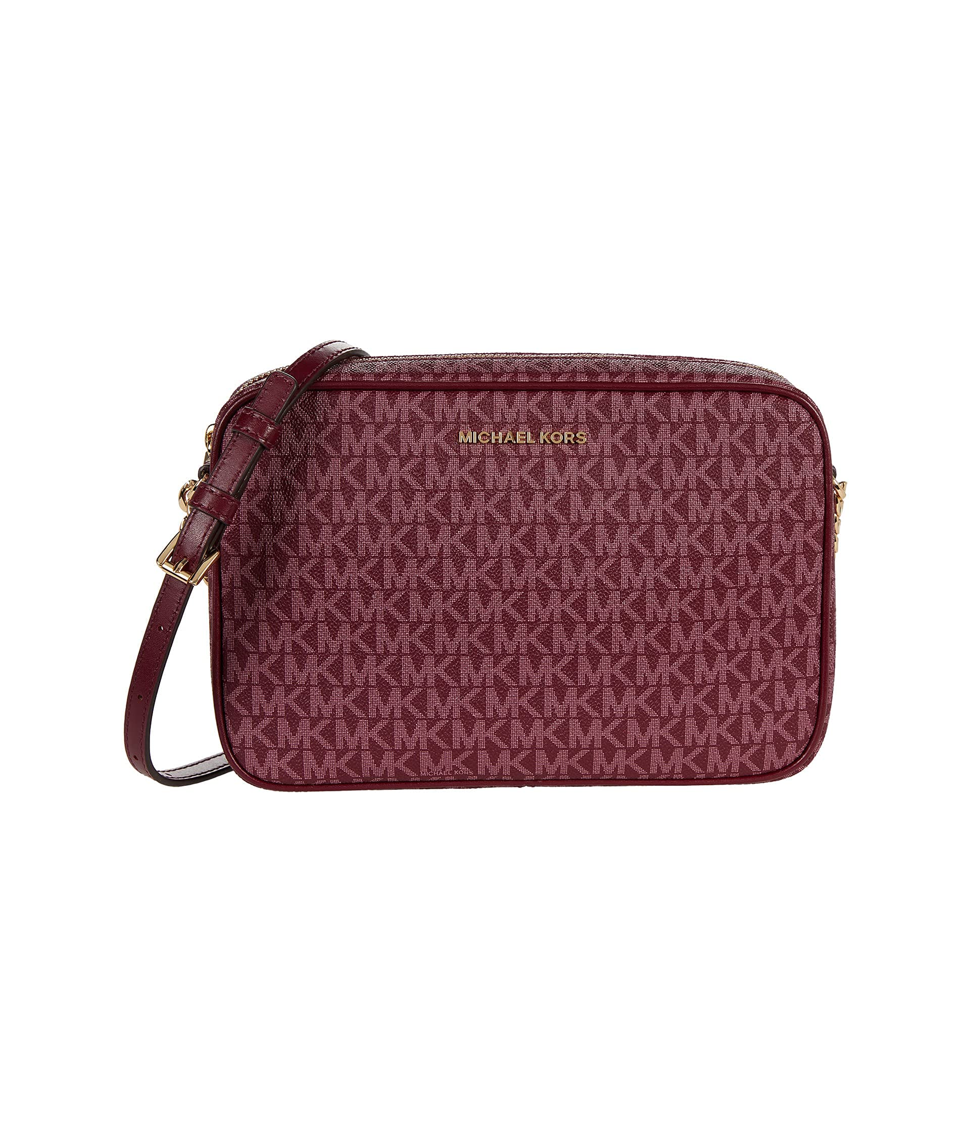 Michael Kors Jet Set Large East/West Crossbody Dark Berry One Size