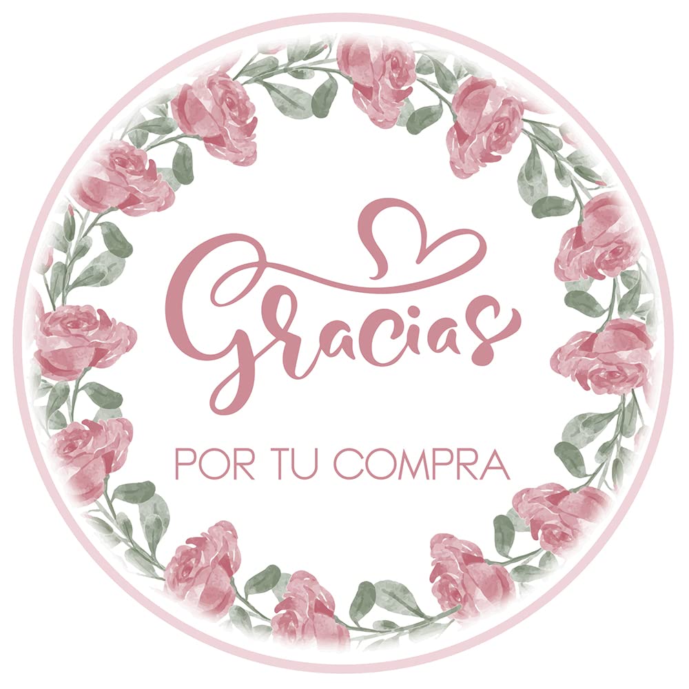 480pcs Gracias Por Tu Compra Stickers | Español Thank You for Your Purchase Sticker Labels | 2" Inch Round
