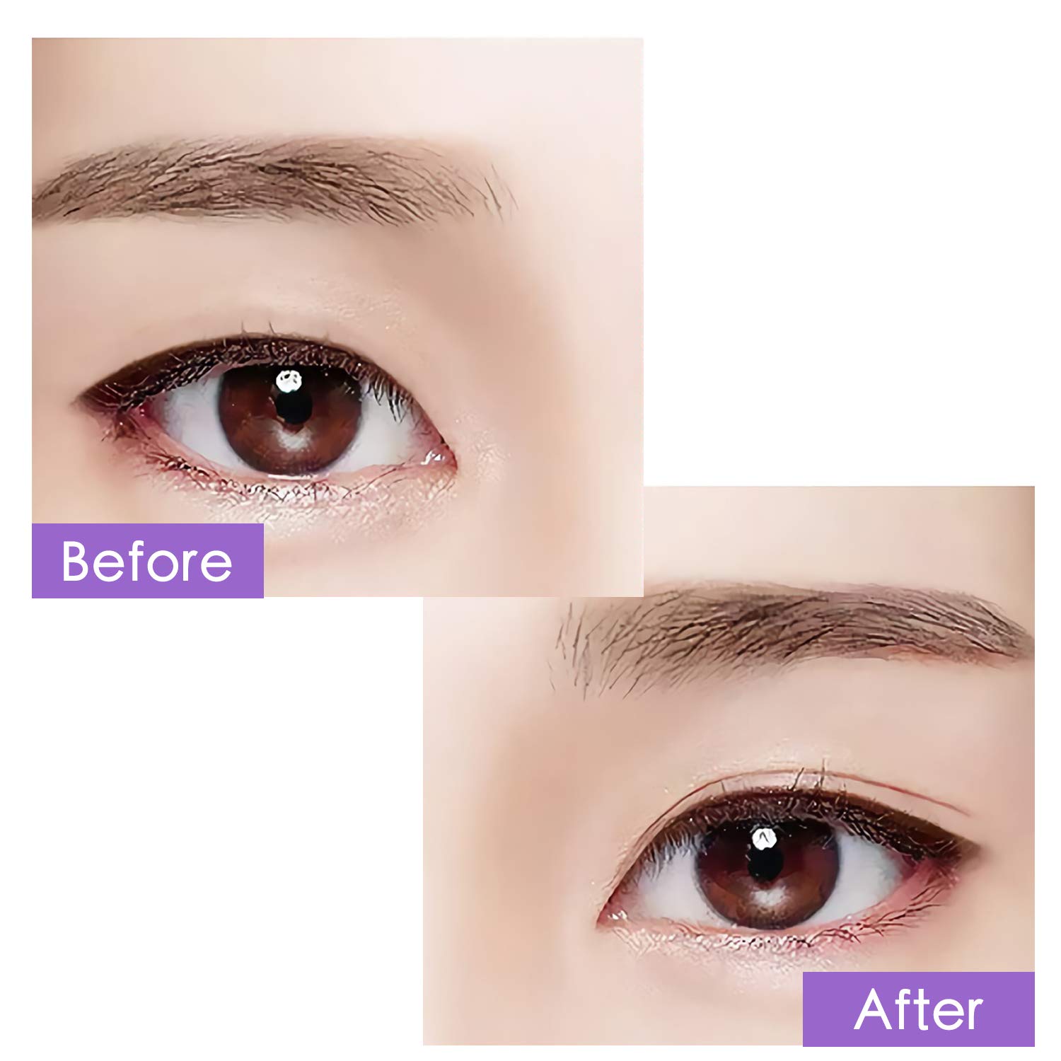 480Pcs Self-Adhesive Single-Sided Eyelid Tapes Double Eyelid Stickers Big Eye Tools, Eyelid Lift Strips for Hooded Droopy Uneven Mono-eyelids, Skin Color