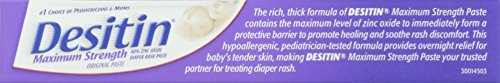 Desitin Maximum Strength Baby Diaper Rash Cream with 40% Zinc Oxide, Travel Size, 1 oz (Pack of 6)