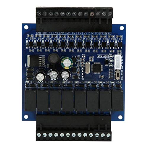 ALREMO HUANGXING - Programmable Control Board, Industrial Grade 32 Bit CPU PLC for FX2N, for Programming General Purpose FX2N 20MR Professional Use(Bare Board)