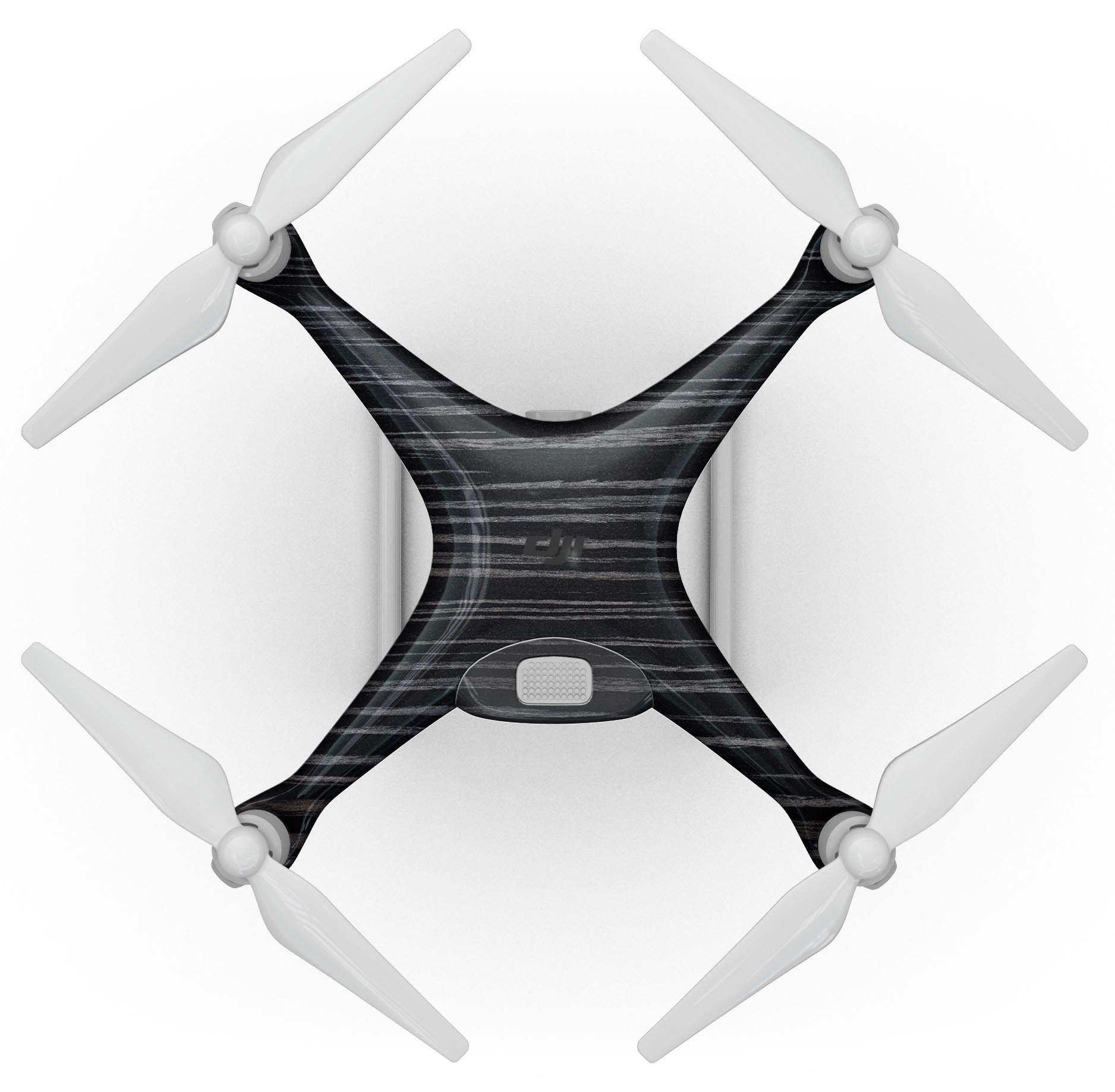 Design Skinz Design Skinz Black Wood Texture Full-Body Wrap Decal Skin-Kit Compatible with The Drone DJI Inspire 2