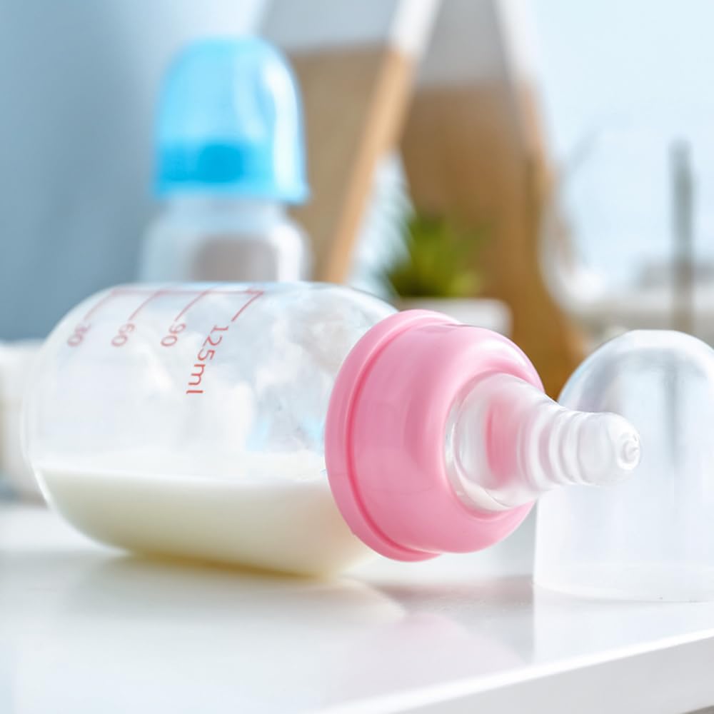 Refresh-a-Baby Universal Bottle Top Adapter β 2 Pc Pack, Reusable, Convert any Bottle into a Child's Bottle, Fits any Formula (Pink)