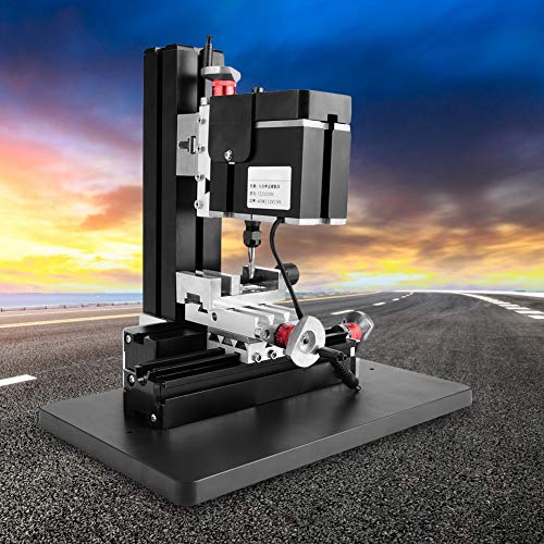 60W 12000RPM Mini Milling Lathe,100-240V DIY Mini Lathe Mini Miller,Mini Metal Lathe DIY Miniature Milling Machine Miller