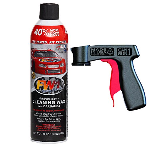 FW1 Waterless Wash & Wax Polish with Carnauba and Spray Gun (17.5oz) by Fast Wax