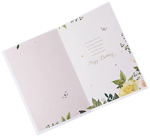 Birthday Card for Her - Birthday Cards Female - Friend Birthday Card- Elegant Floral Cocktail Design