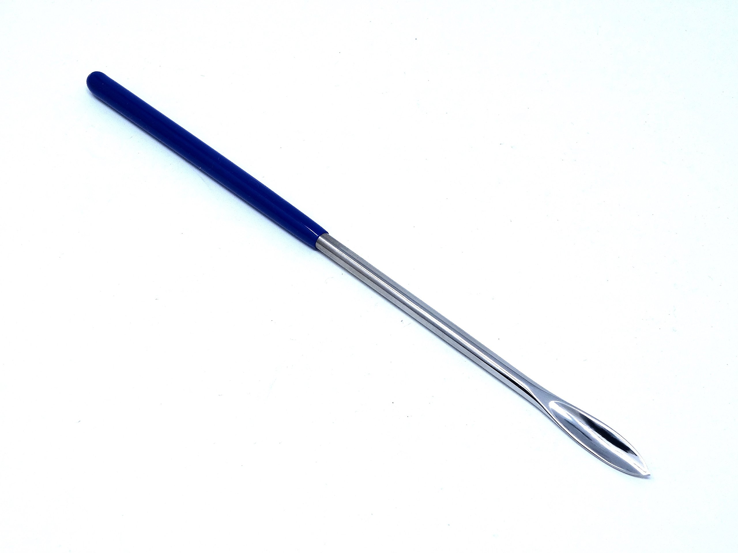 Micro Lab Spoon/Scoop Spatula with Stainless Steel Blade Vinyl Handle