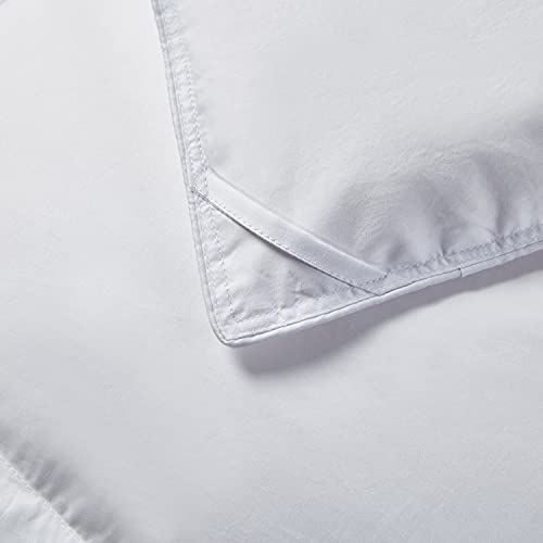 Beautyrest Sateen Cotton European White Down Comforter - All Season Warmth, Made in USA โ King Size