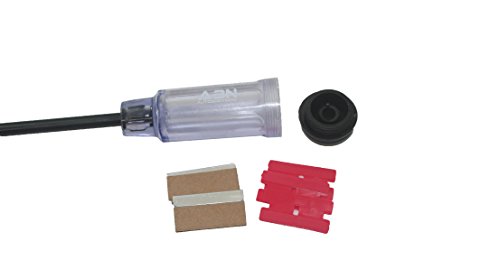 ABN 11in Long Reach Razor Blade Scraper & Plastic/Metal Replacement Blades β Vinyl Decal Remover, Adhesive Removal