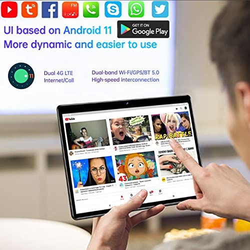 ALLDOCUBE Android Tablet 10.4", iPlay40Pro Tablet PC, Android 11, UNISOC Tiger T618 CPU, 8GB RAM/256GB ROM, in-Cell Technology IPS Screen, 2.4+5G WiFi, TF Expansion for Study Work Entertainment