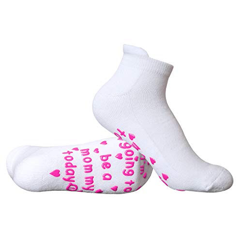 Labor and Delivery Socks Inspirational Cotton Socks for Maternity Hospital Bag One Size