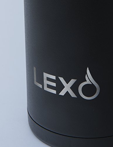 LEXO Temperature Regulating Smart Travel Mug - Flip Top Lid (Black, 16. oz.)