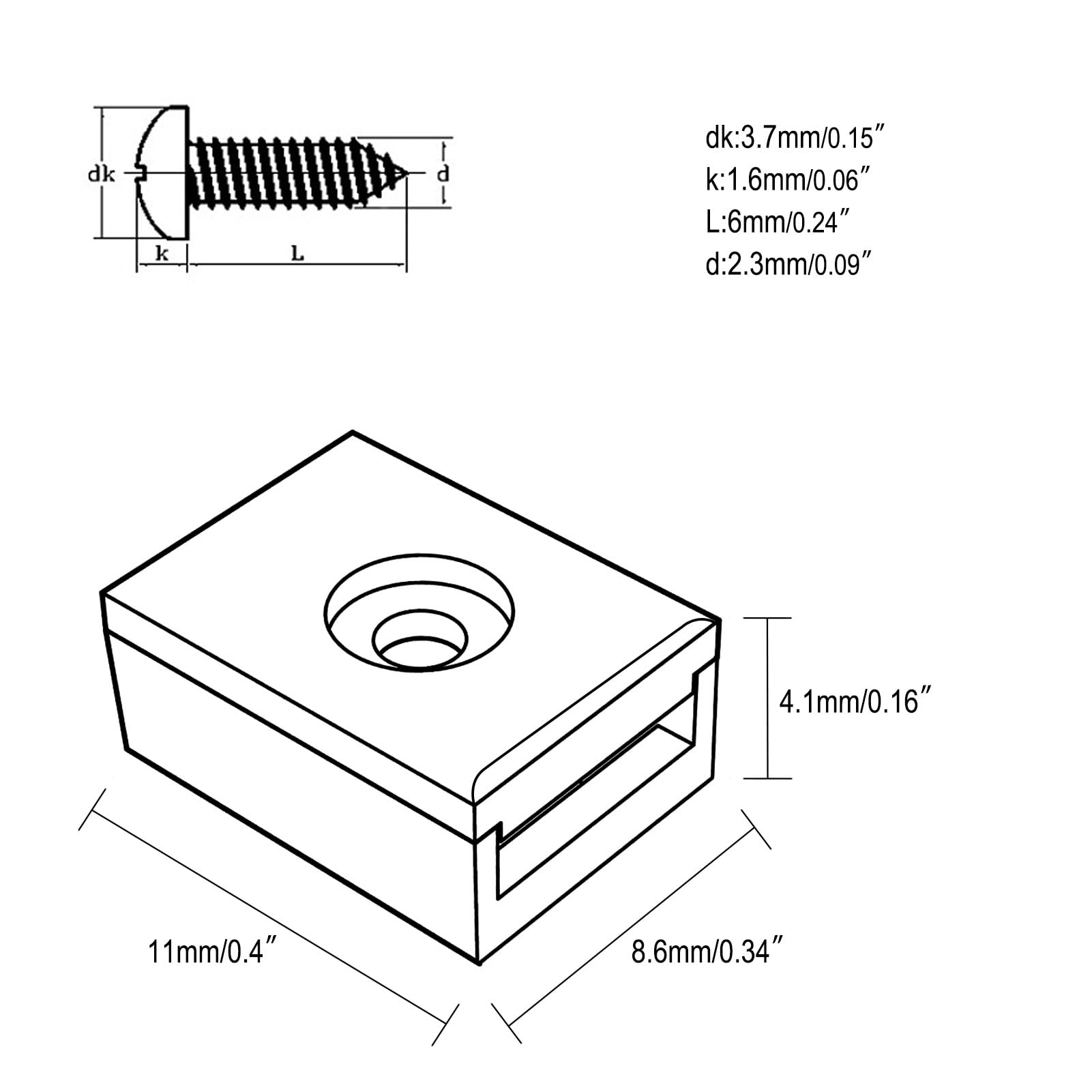 6 Pairs HO Scale 1:87 Coupler Pocket Cover Coupler Box Lid with Screws for Freight Car Trains Railroad HP37HO(Box)