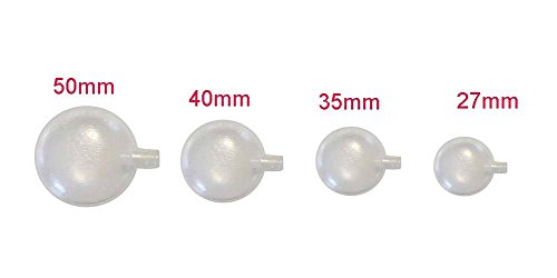 Elandy 25PCS Squeakers Toys-Doll Inner Accsssories Repair Fix Dog Pet Baby Toy Noise Maker Insert Replacement(Transparent) (35mm)