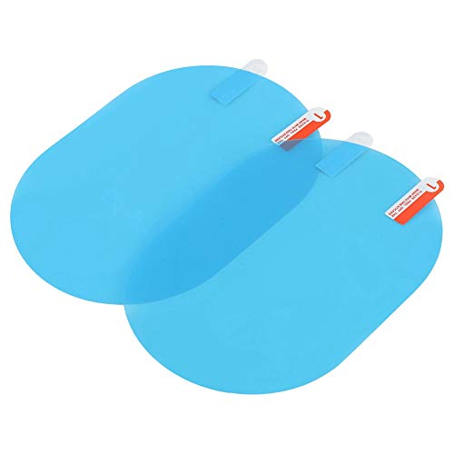 Rearview Mirror Rain Film, 100x145mm Oval Blue Car Rearview Mirror Rain Protective Film Anti-Fog Rainproof Sticker
