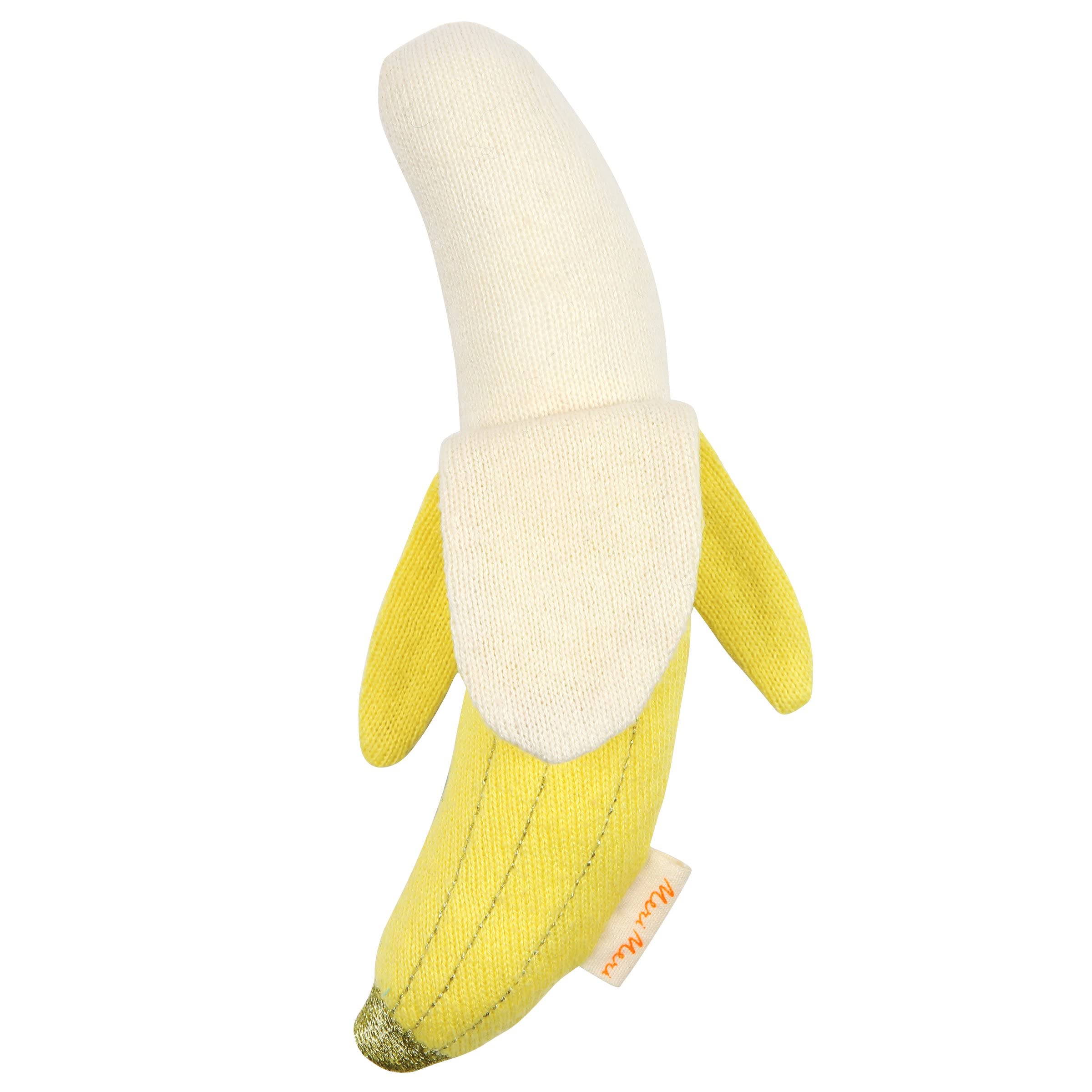 Meri Meri Banana Baby Rattle (Pack of 1)