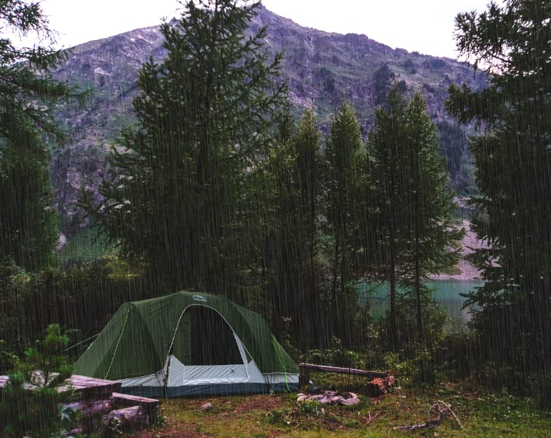 8 Person Camping Tents, 14’ X 8’ X 72'', Easy Set Up,Waterproof Family Tent for Outdoors & Travel with Large Mesh Windows