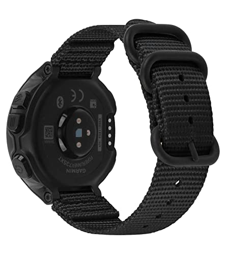 Zeit Diktator Watch band Compatible with Garmin forerunner 220/230/235/620/630/735XT/235 Lite,nylon smart watch replacement band,optional color (Black)