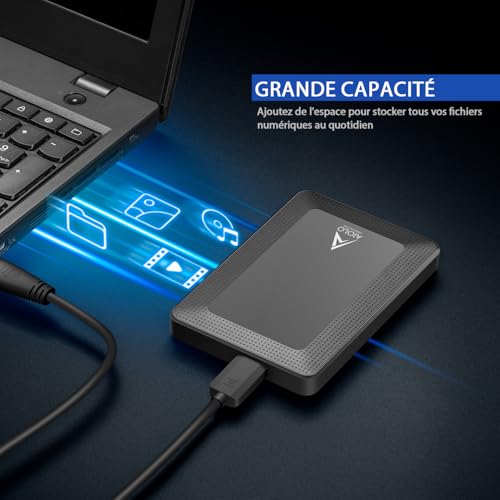 Aiolo Innovation 2T Ultra Slim Portable External Hard Drive HDD-USB 3.0 for PC, Mac, Laptop, PS4, Xbox one,Xbox 360-Super Fast Transmission