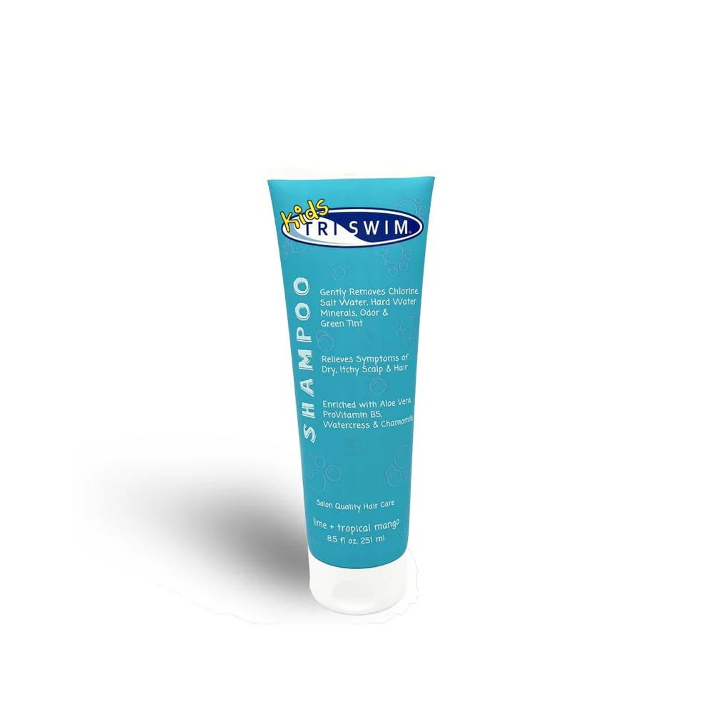 TRISWIM Kids Scented Shampoo After- Swimmer Hair Care, Chlorine Removal, Dandruff symptoms and Dry Scalp Relief