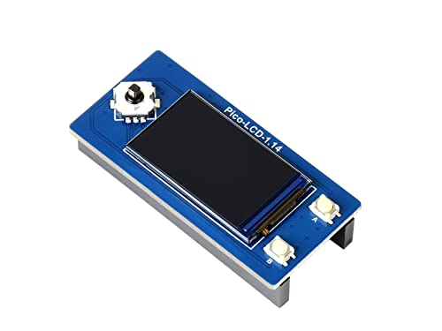 Waveshare 1.14inch LCD Display Module for Raspberry Pi Pico 65K RGB Colors 240×135 Pixels with SPI Interface Embedded ST7789 Driver Using SPI Bus IPS Screen