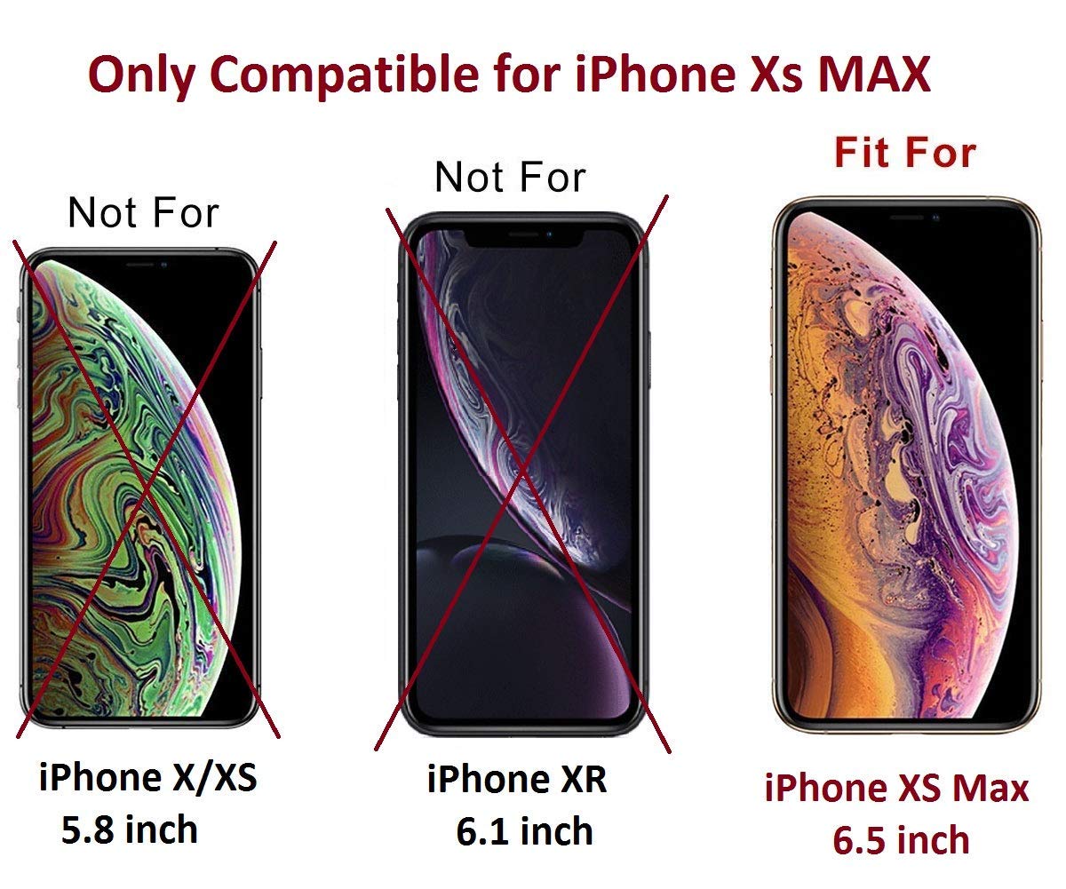 PureGear HD Clear Tempered Glass Screen Protector for iPhone Xs MAX 6.5" with Self Alignment Installation Tray, Touch Sensitive, Case Friendly, Lifetime Replacement Warranty