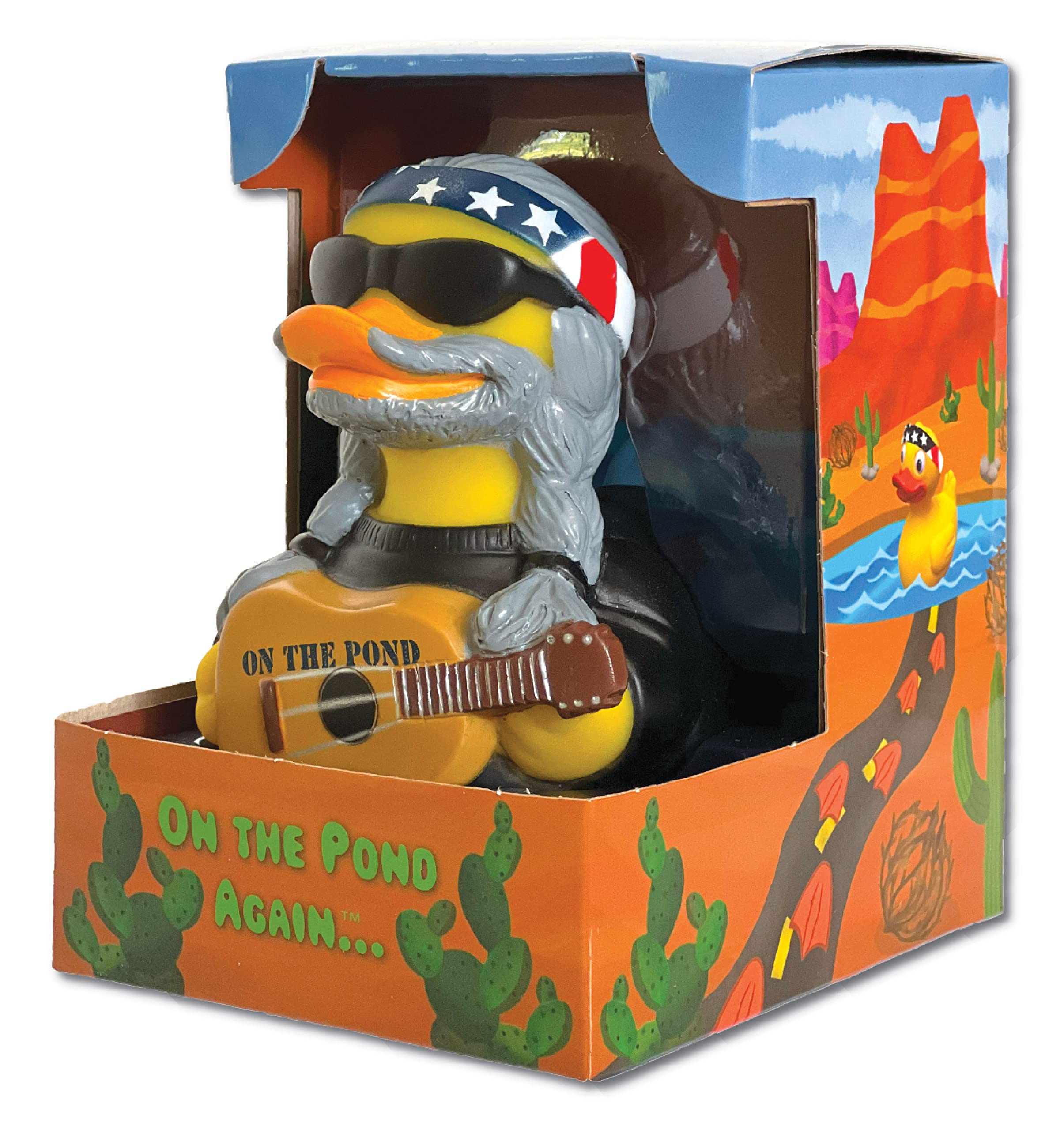 CelebriDucks - On The Pond Again - Floating Rubber Ducks - Collectible Bath Toy Gift for Kids & Adults of All Ages