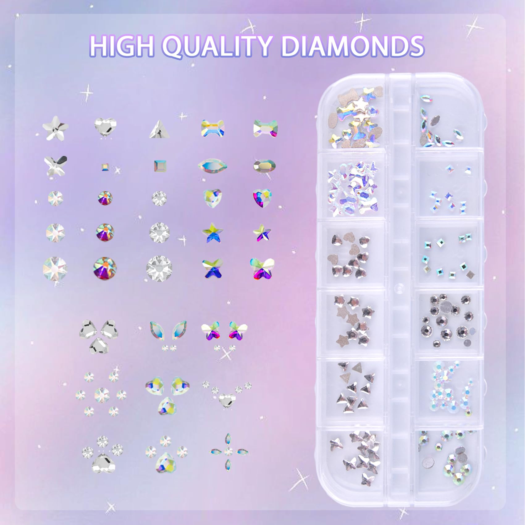 Loeland Tooth Gem Kit, DIY Crystals Jewelry Kit Teeth Gems Kit, Professional Fashionable Tooth Gems Kit for Teeth, Teeth Jewelry Starter kit